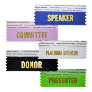 Name Badge Ribbons, Name Tag Ribbons - MyBadges.com USA & Canada